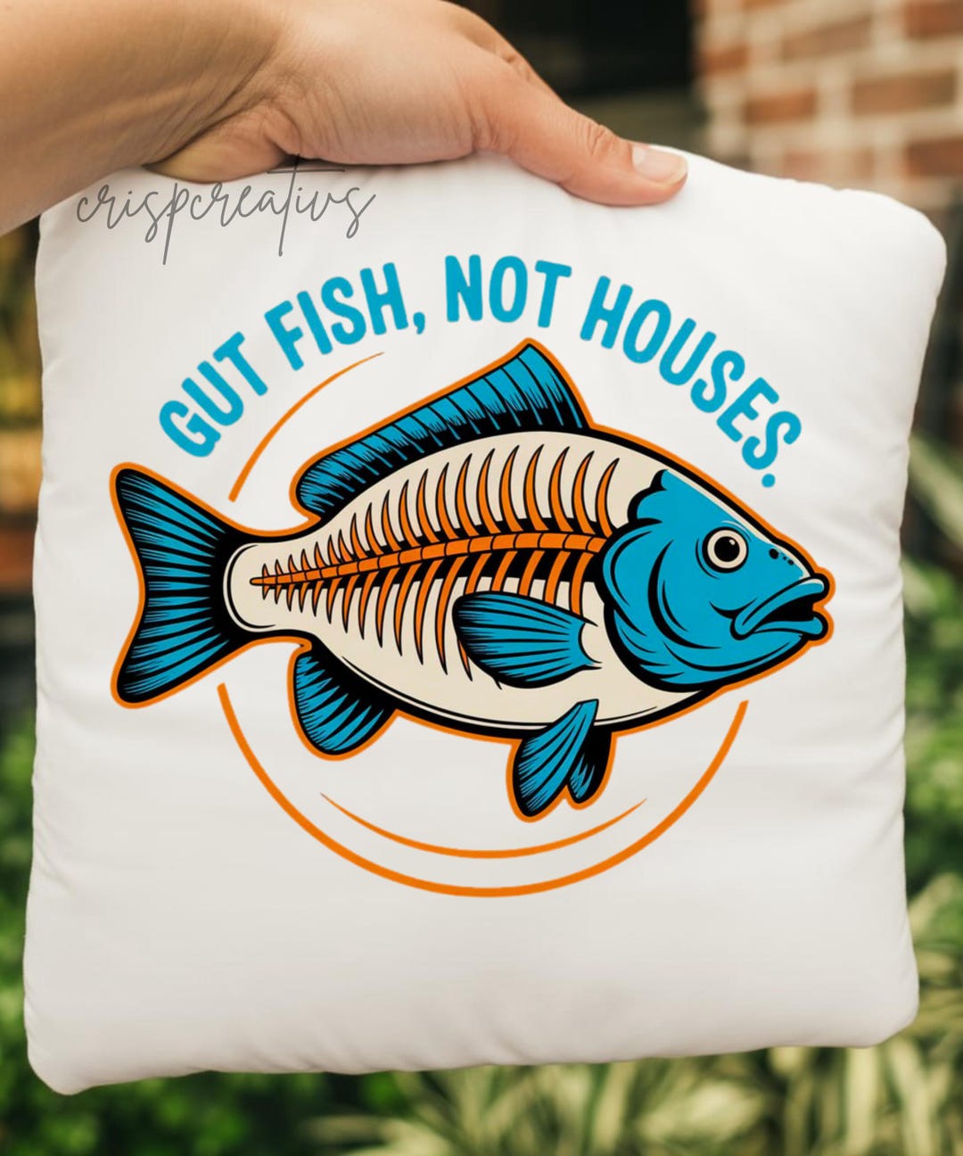 Gut Fish Not Houses Fishing Design PNG | Fisherman Humor - Etsy