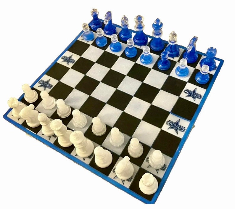 Custom Dallas Cowboys NFL Chess Set - Etsy