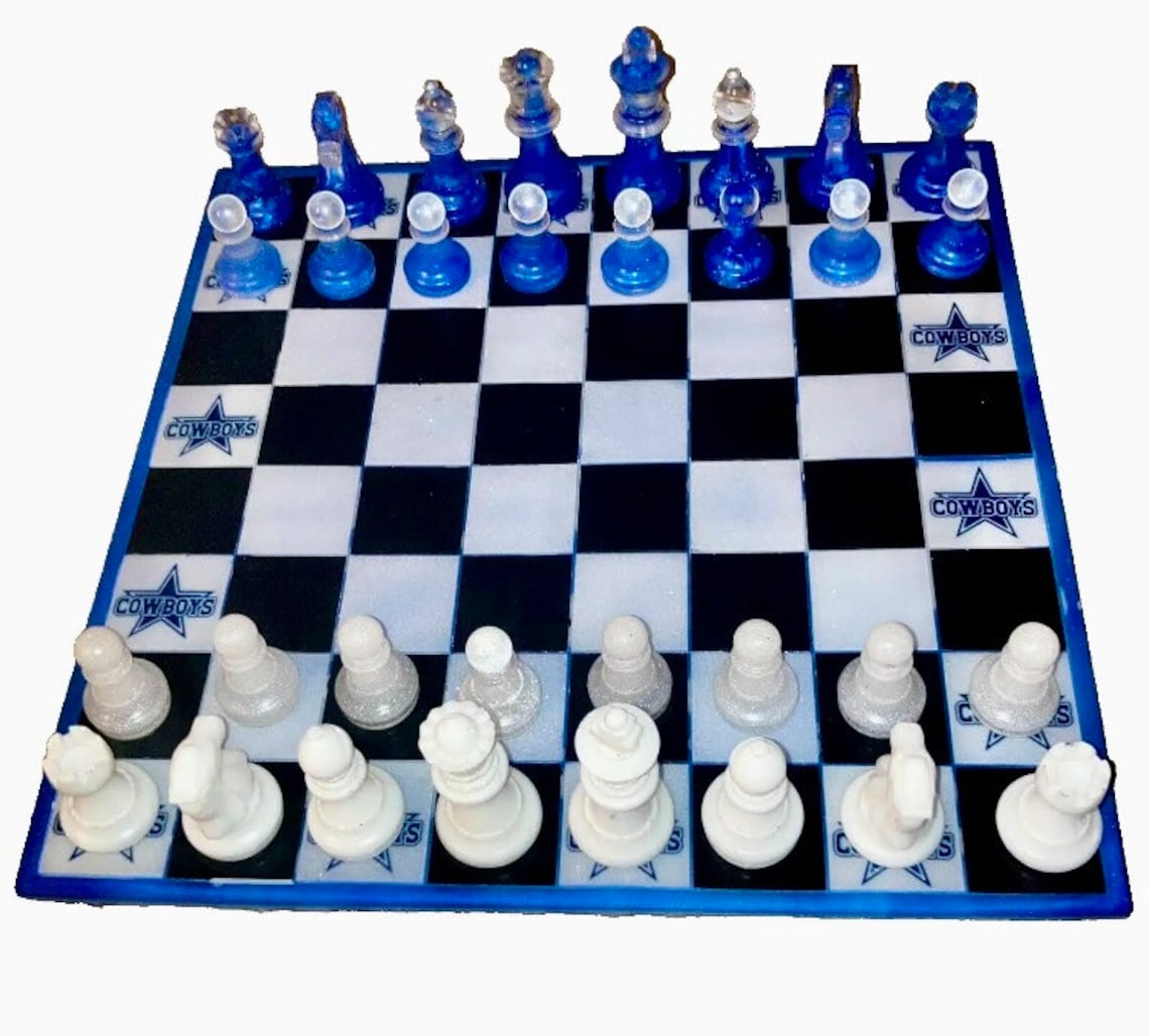 Custom Dallas Cowboys NFL Chess Set - Etsy