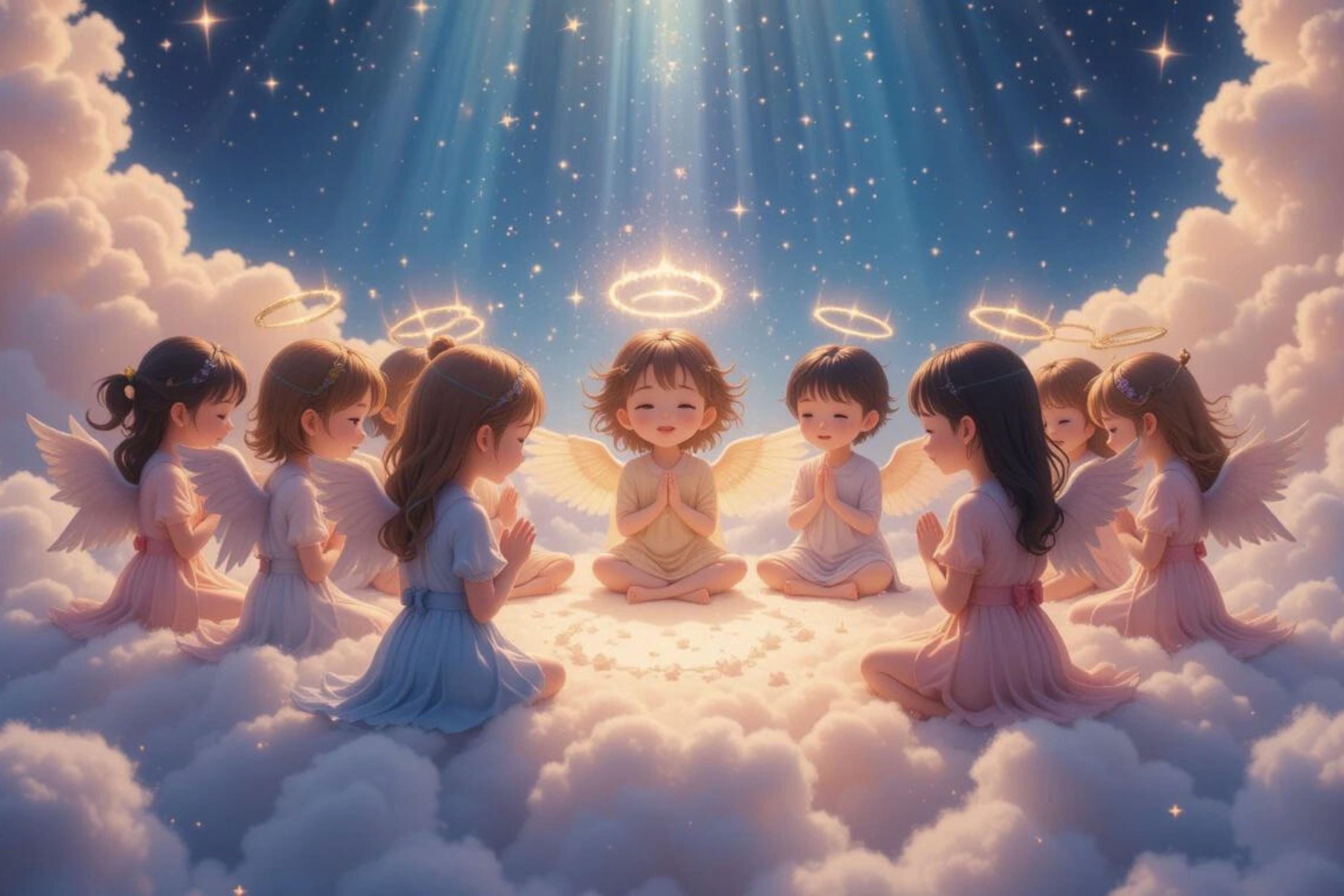 Baby Angels Praying – Digital Download Wall Art Bundle – Heavenly ...