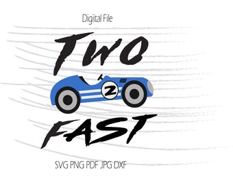 Two Fast Printable - Etsy