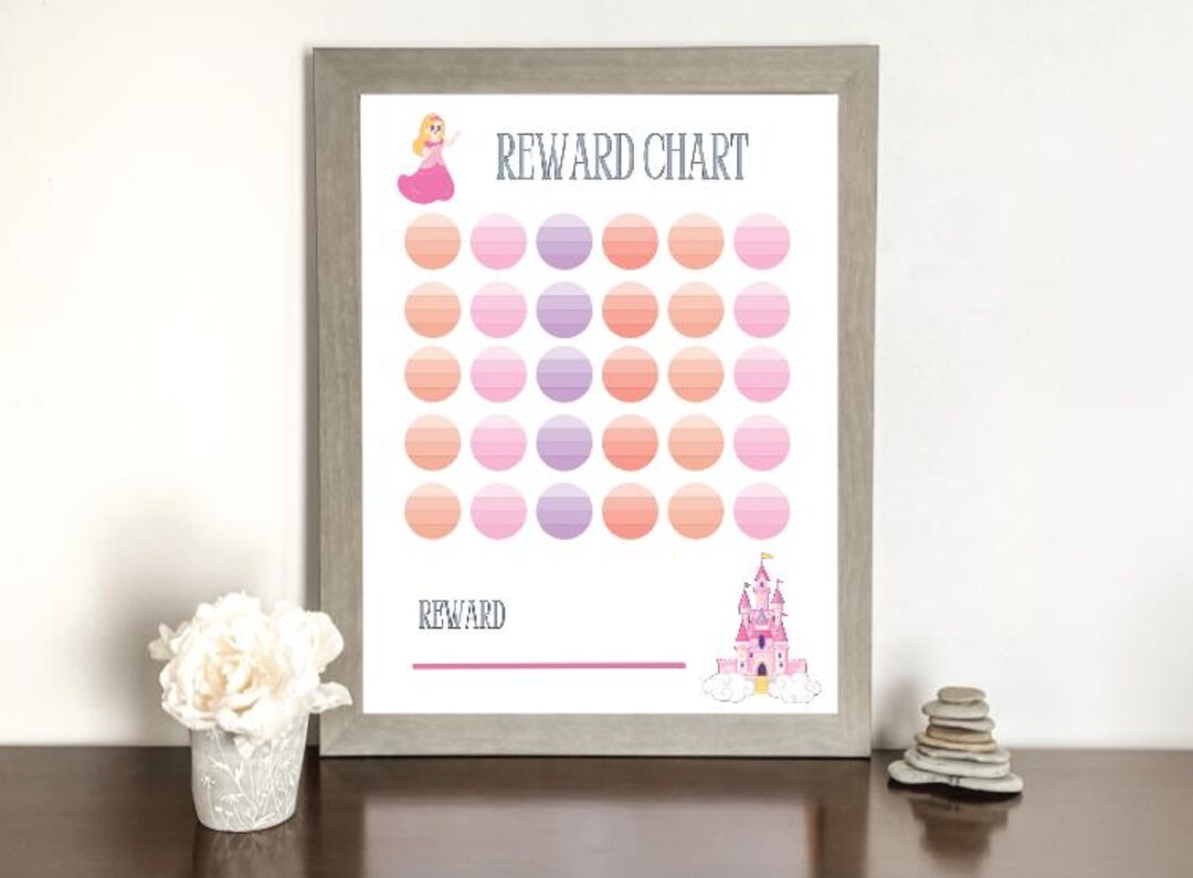 Reward Chart PDF. Girl Reward Chart. Instant Digital Download ...