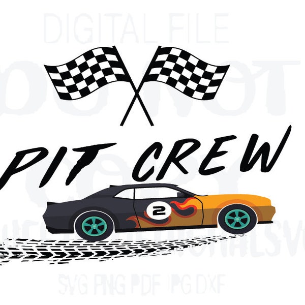 2nd Birthday Pit Crew Svg - Etsy