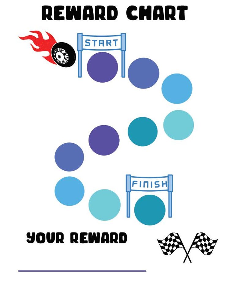 Reward Chart PDF. Boy Reward Chart. Instant Digital Download. Printable ...