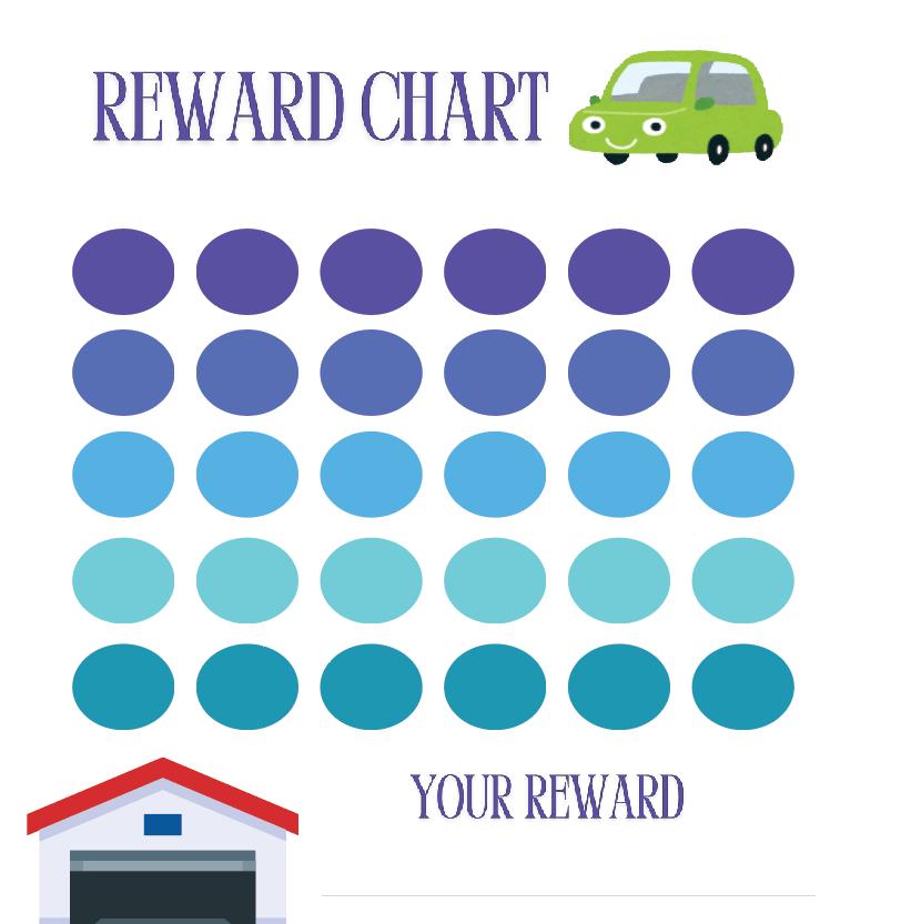 Reward Chart PDF. Boy Reward Chart. Instant Digital Download. Printable ...
