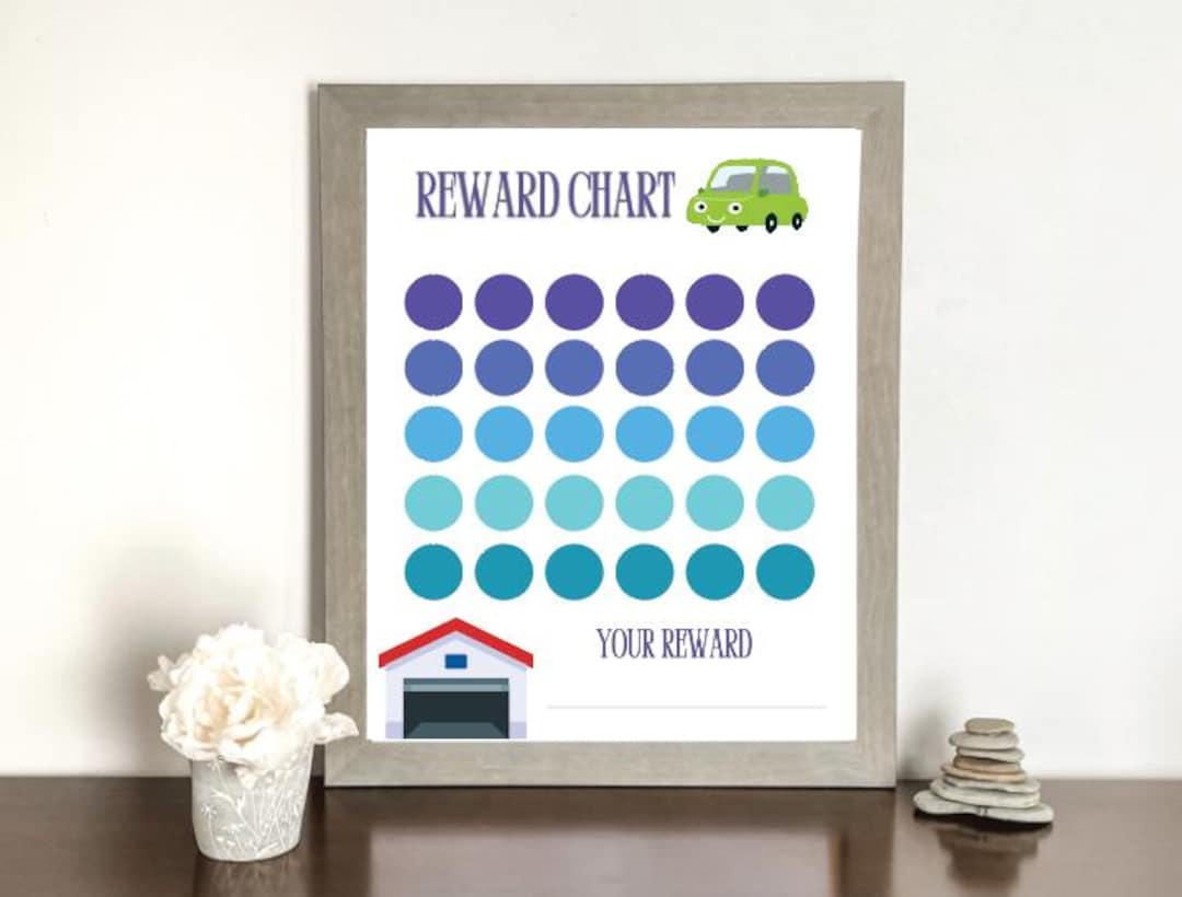 Reward Chart PDF. Boy Reward Chart. Instant Digital Download. Printable ...