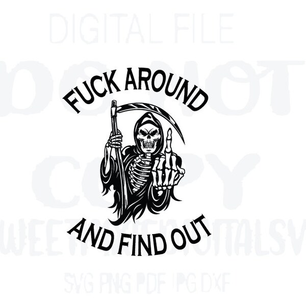 Grim Reaper Middle Finger Png - Etsy