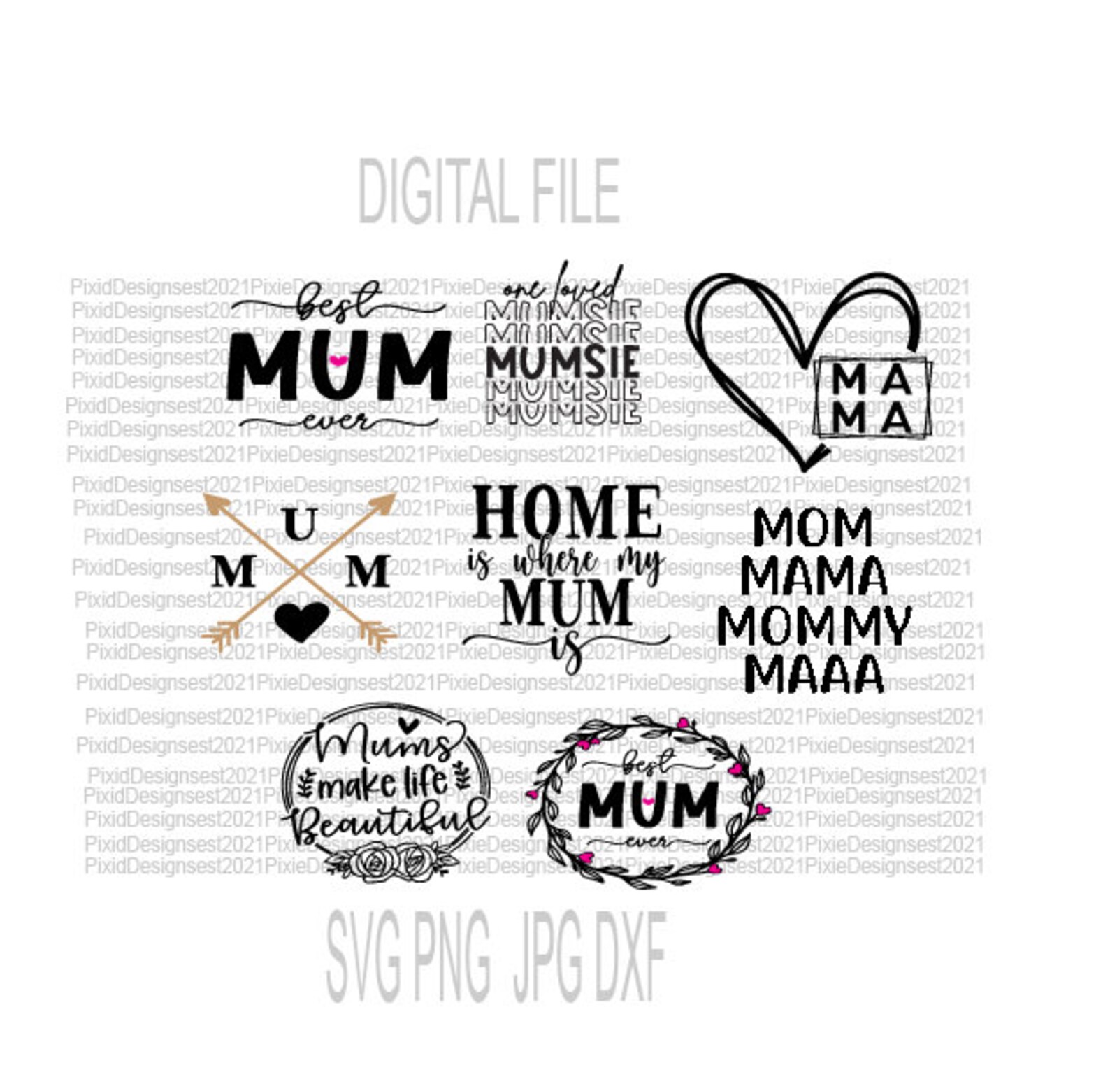 Maman Svg. Maman Svg. Maman Svg. Maman Bundle Svg. - Etsy France