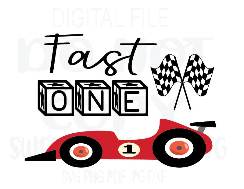 Fast One Birthday Svg. First Birthday Svg. Instant Digital Download ...