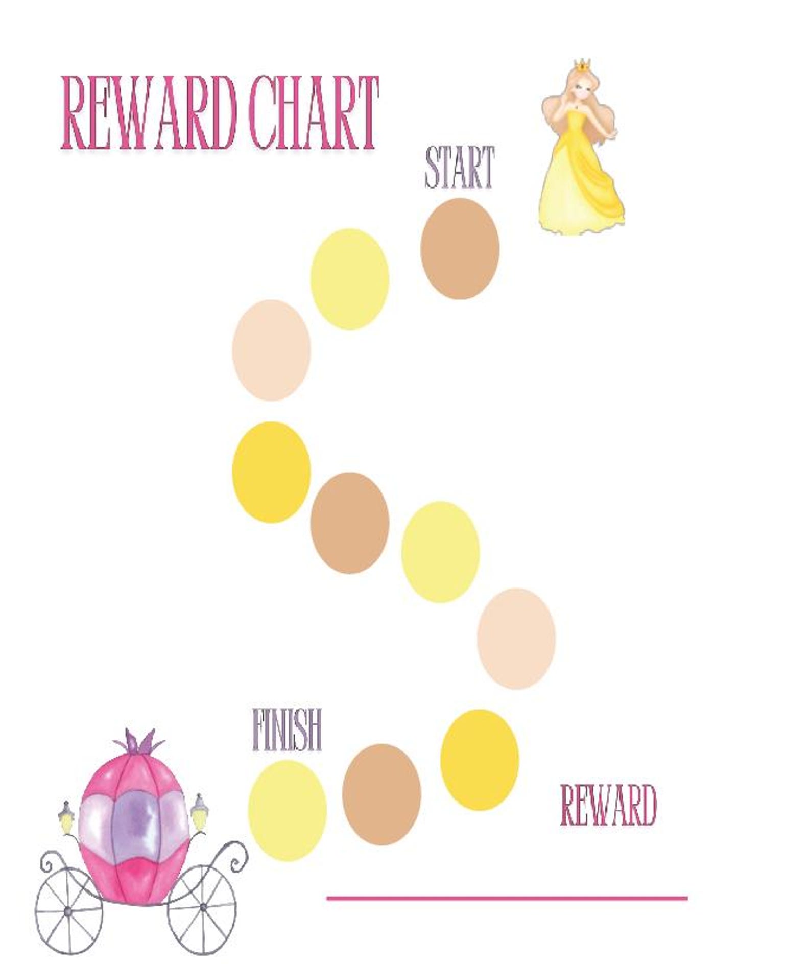 Reward Chart PDF. Girl Reward Chart. Instant Digital Download ...