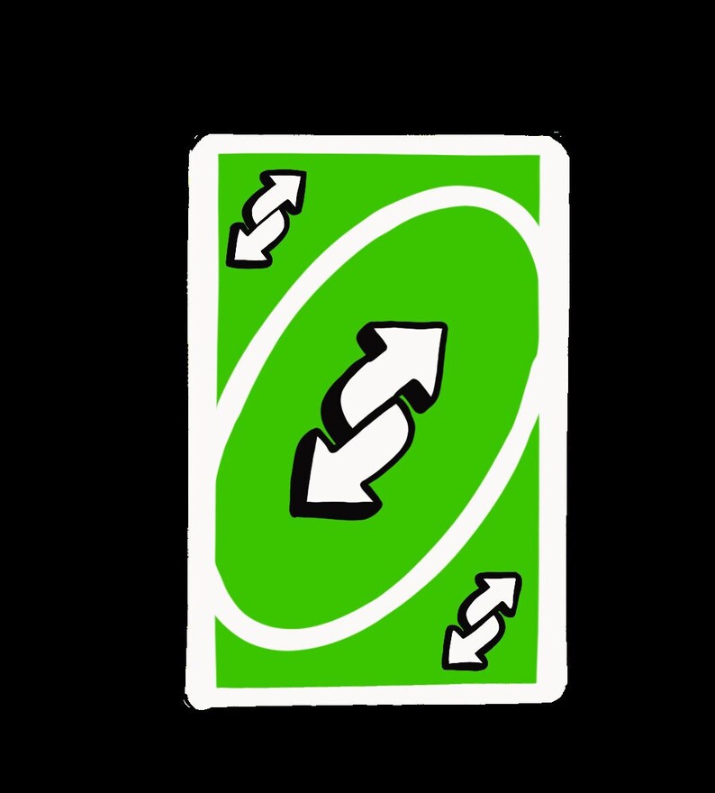 Reverse Uno Sticker Sticker Pack - Etsy
