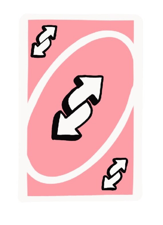 Reverse Uno Sticker Sticker Pack - Etsy