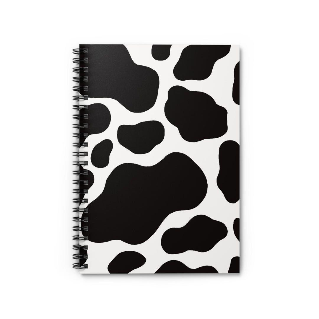 Cow Print Notebook - Etsy