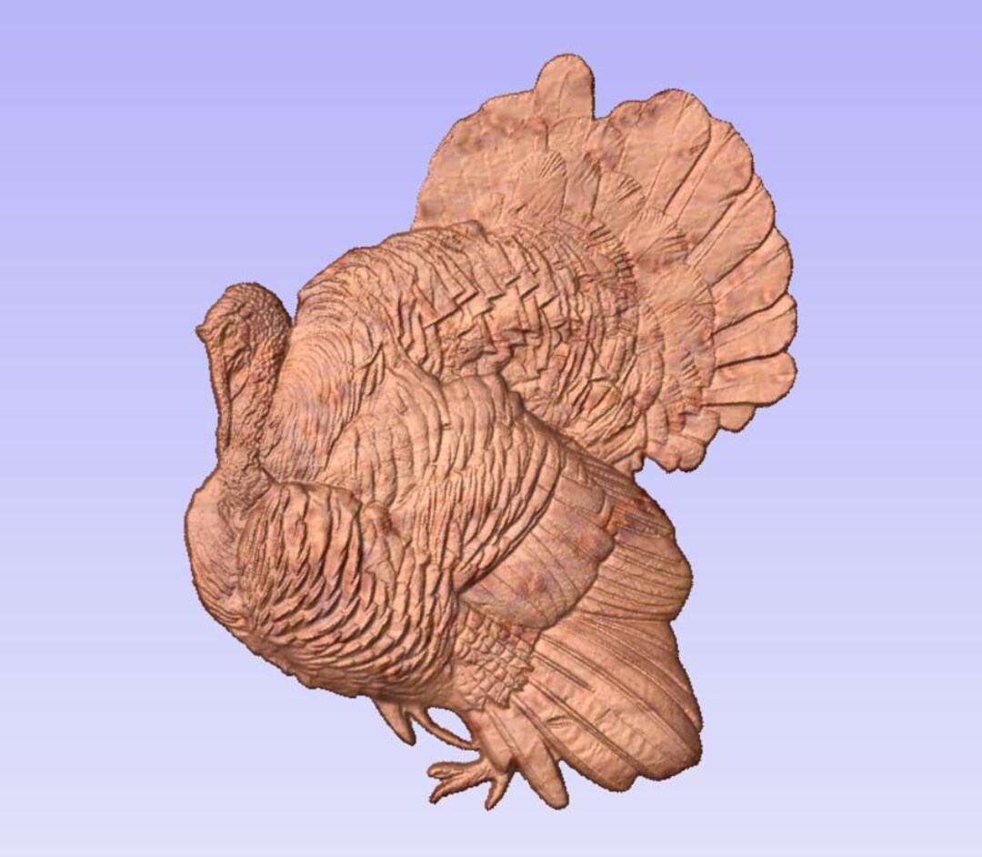 Turkey 3D Relief STL File - Etsy
