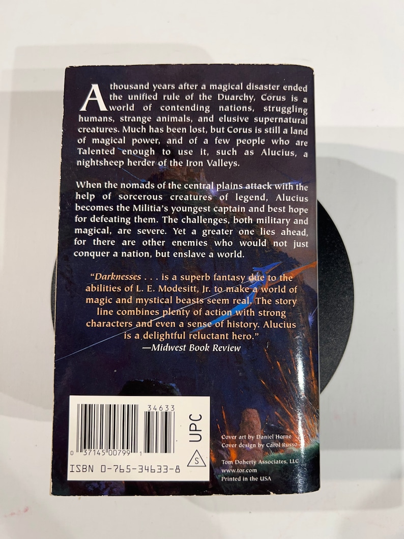 Darknesses Corean Chronicles Book One L. E. Modesitt Jr. - Etsy UK