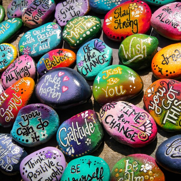 Affirmation Rocks - Etsy