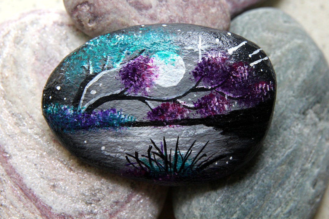 Acrylic Fantasy Rock Art - Etsy