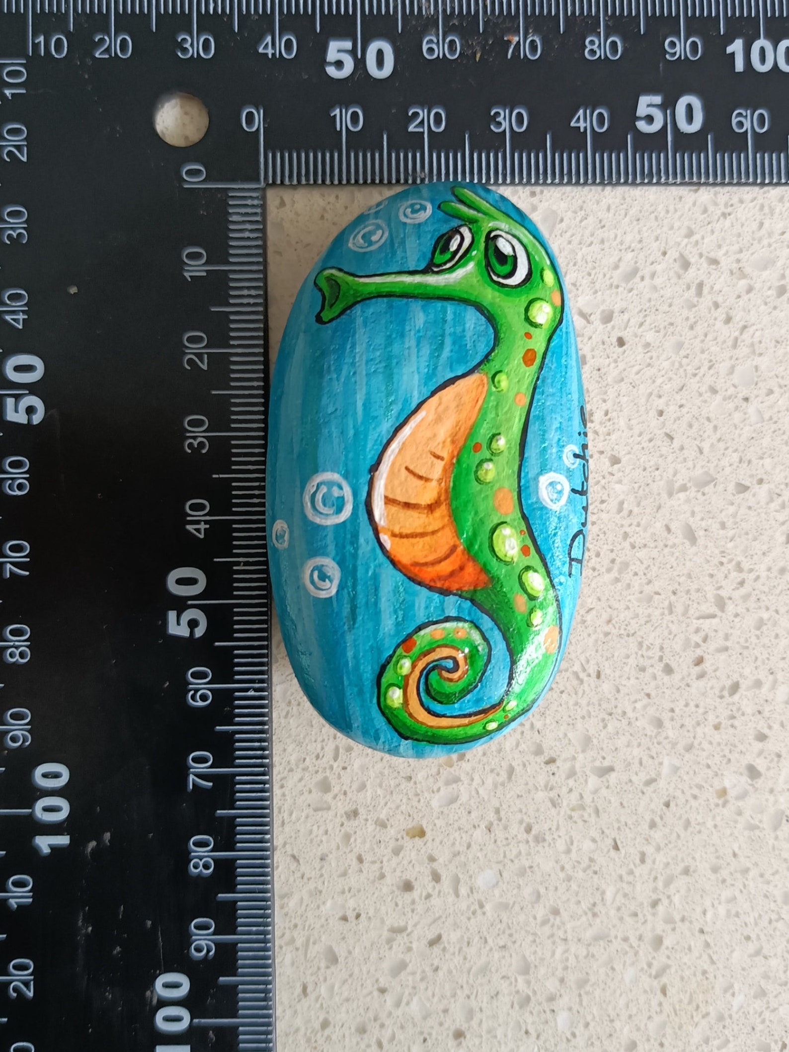 Hand Painted Acrylic Fish Rocks - Etsy