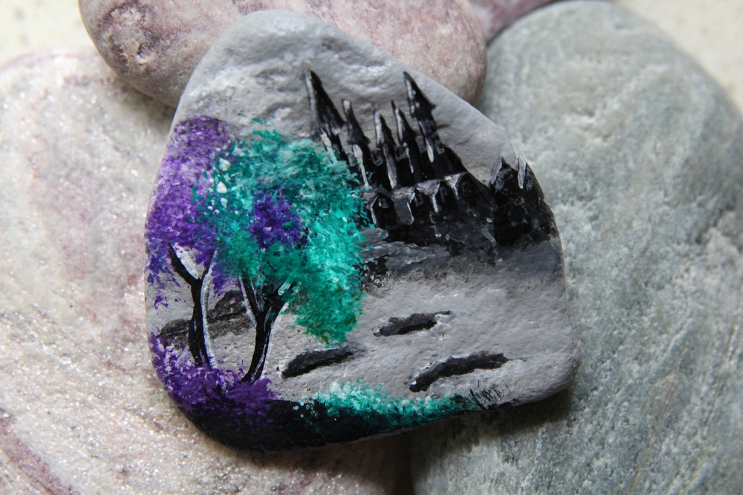 Acrylic Fantasy Rock Art - Etsy