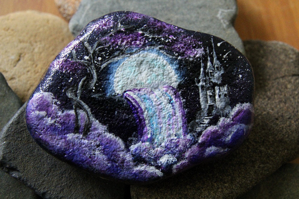 Acrylic Fantasy Rock Art - Etsy