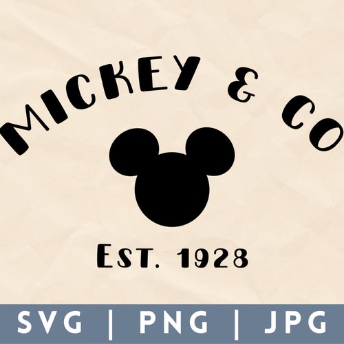 Mickey and Co. Est. 1928 Svg Png Jpg Cut File Silhouette - Etsy UK