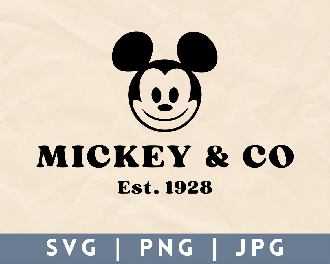 Mickey and Co. Est. 1928 Svg Png Jpg Cut File Silhouette - Etsy India