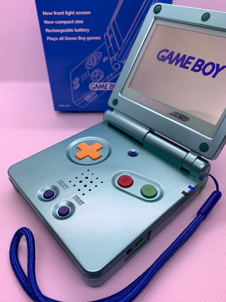 BMO “beemo” Custom Game Boy Advance Gba SP Uv Printed Face With ...