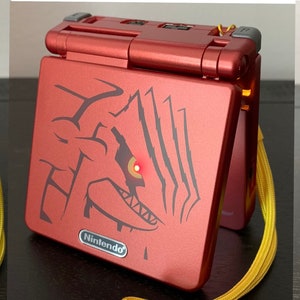 Groudon primal Groudon Custom Gameboy Advance SP GBA Sp Bundle W/ IPS ...