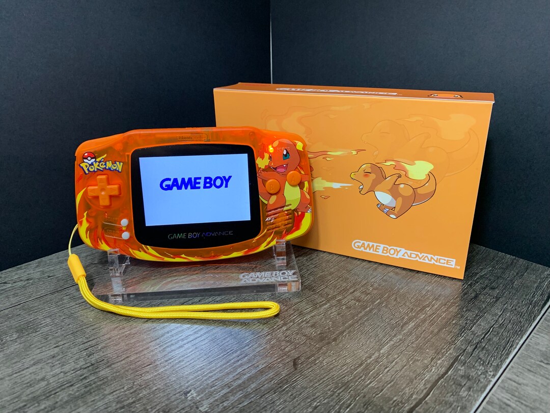 Charmander Pokémon UV Printed Custom Game Boy Advance Gba - IPS Screen ...