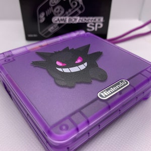 Gengar Pokémon Custom Game Boy Advance Gba SP Uv Printed With IPS V5 ...