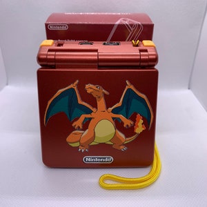 Charizard Pokémon Custom Game Boy Advance Gba SP Uv Printed With IPS V2 ...