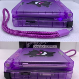 Gengar Pokémon Custom Game Boy Advance Gba SP Uv Printed With IPS V5 ...