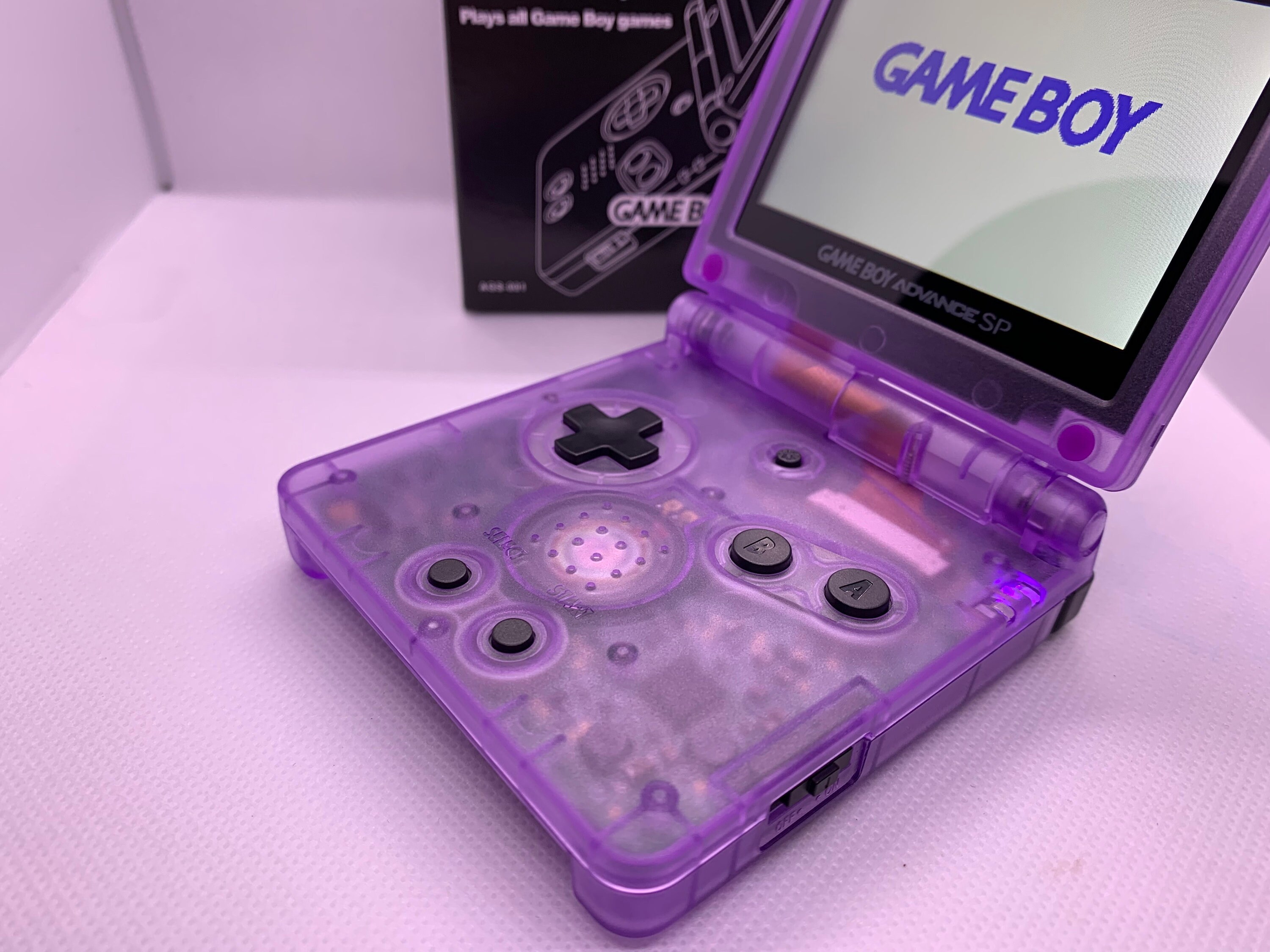 Gengar Pokémon Custom Game Boy Advance Gba SP Uv Printed With IPS V5 ...