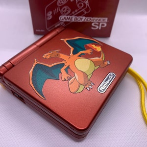 Charizard Pokémon Custom Game Boy Advance Gba SP Uv Printed With IPS V2 ...
