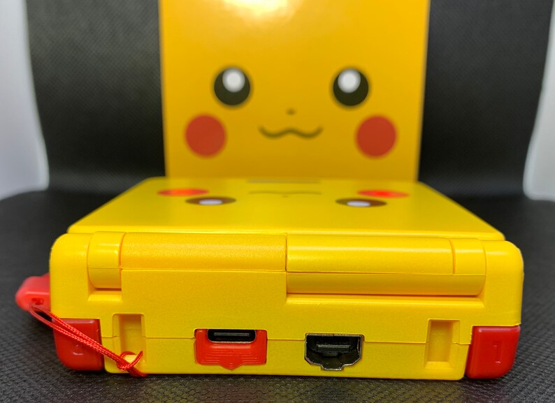 Pikachu cheekachu Custom Gameboy Advance SP Bundle W/ IPS V2 - Etsy