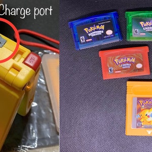 Pikachu “cheekachu” Custom Gameboy Advance SP Bundle W/ IPS V2 Screen ...