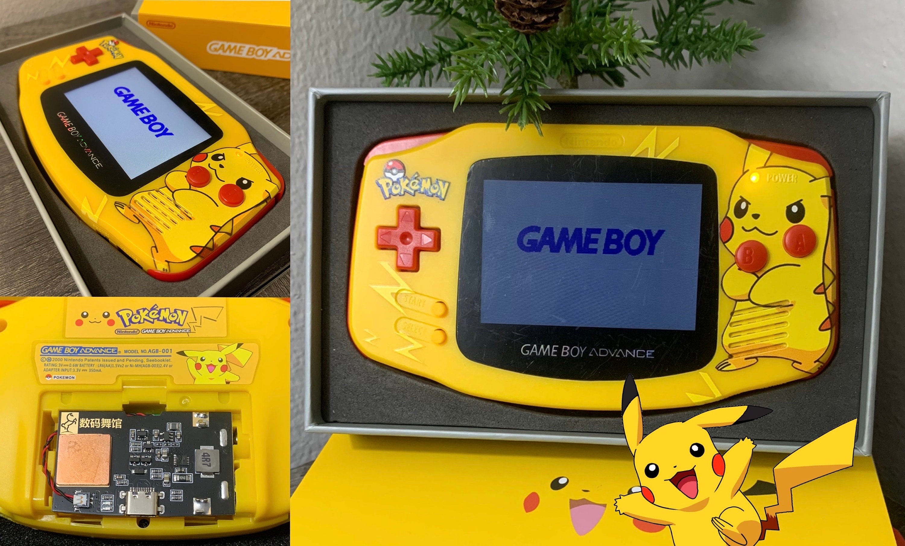 buy onlinestore Pikachu Pokémon UV Printed Custom Game Boy Advance GBA ...