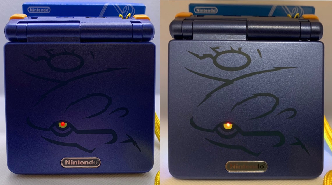 Kyogre “primal Kyogre” Custom Gameboy Advance SP GBA Sp Bundle W/ IPS ...