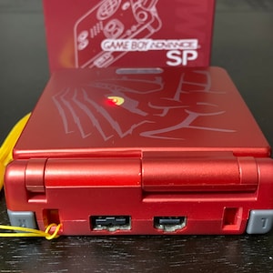 Groudon primal Groudon Custom Gameboy Advance SP GBA Sp Bundle W/ IPS ...