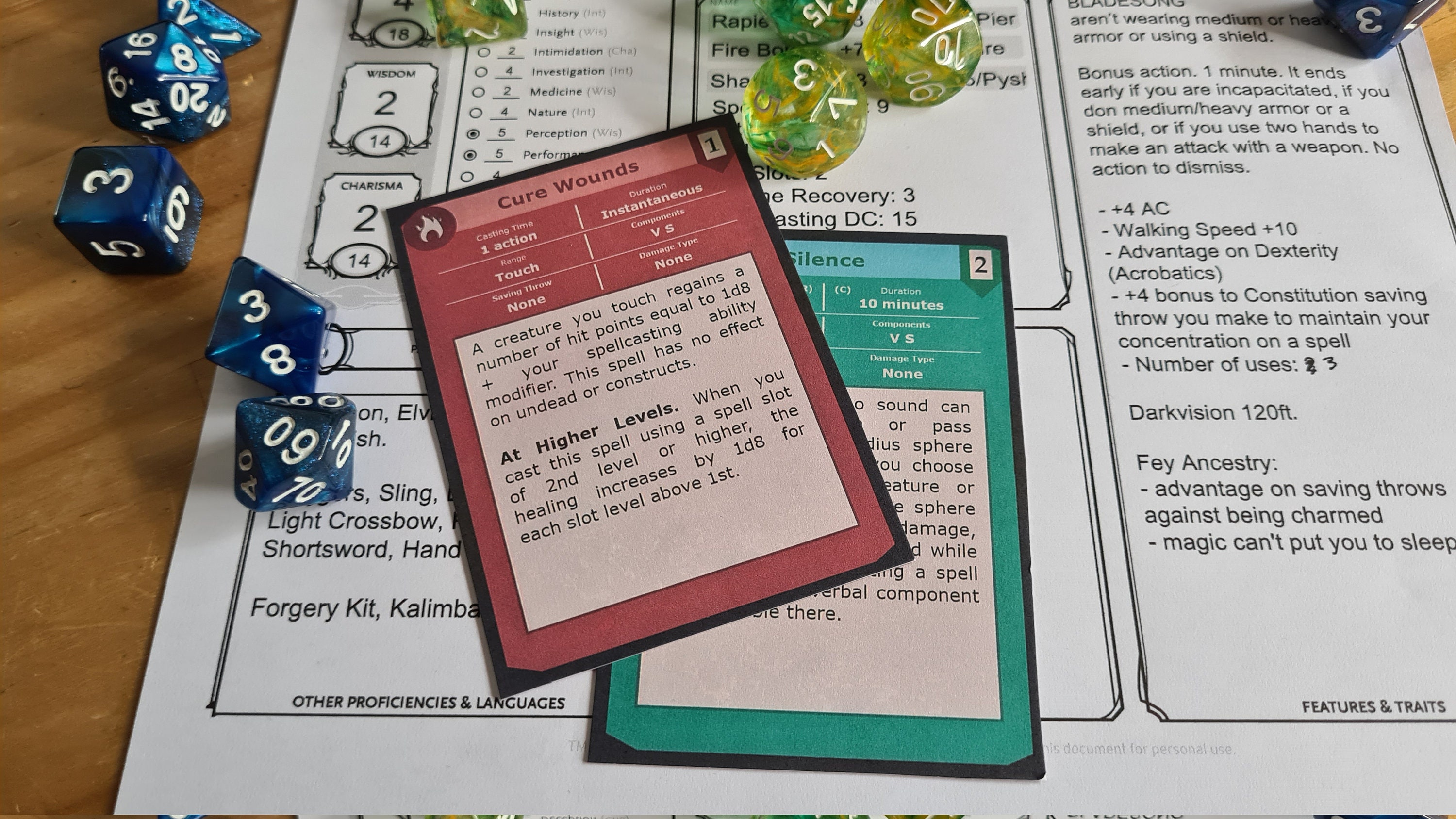 Paladin D&D 5e Spell Cards | Custom Printable - Etsy