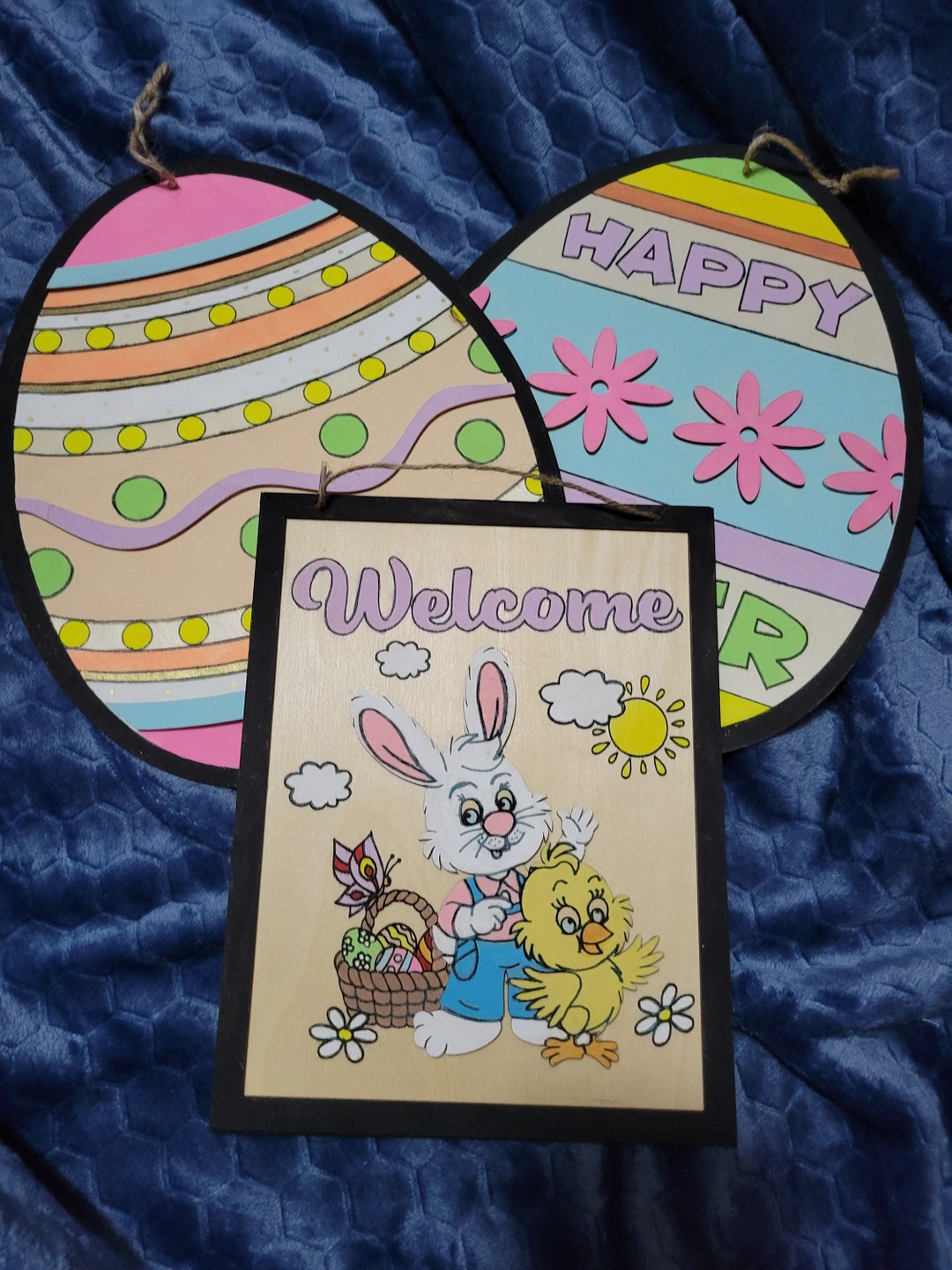 Hand Painted Wooden Easter Signs - Etsy