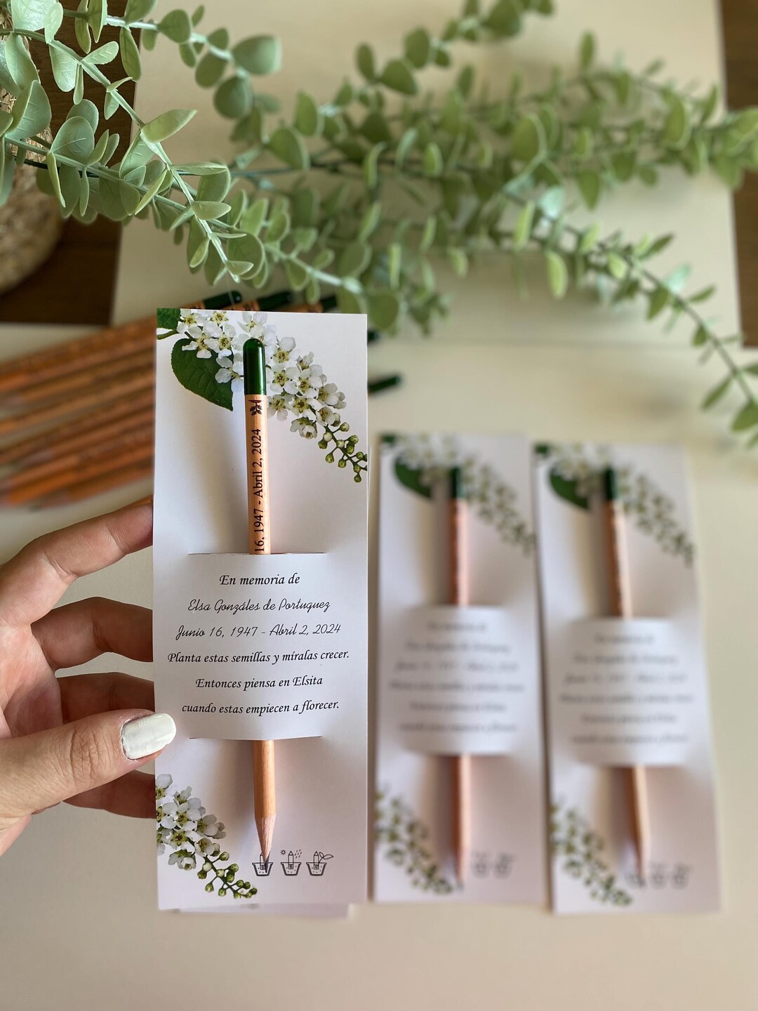 Funeral Favors for Guests, Personalized Pencil, Memory Services ...