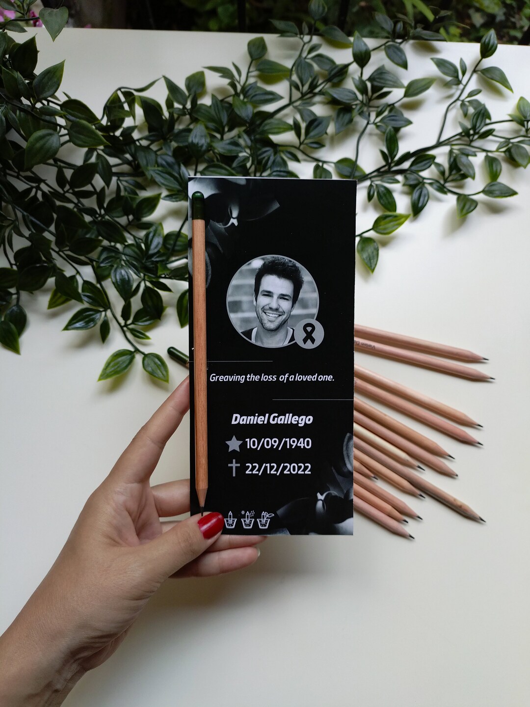 Funeral Tokens, Souvenir Funeral, Personalized Memorial Gift, Green ...