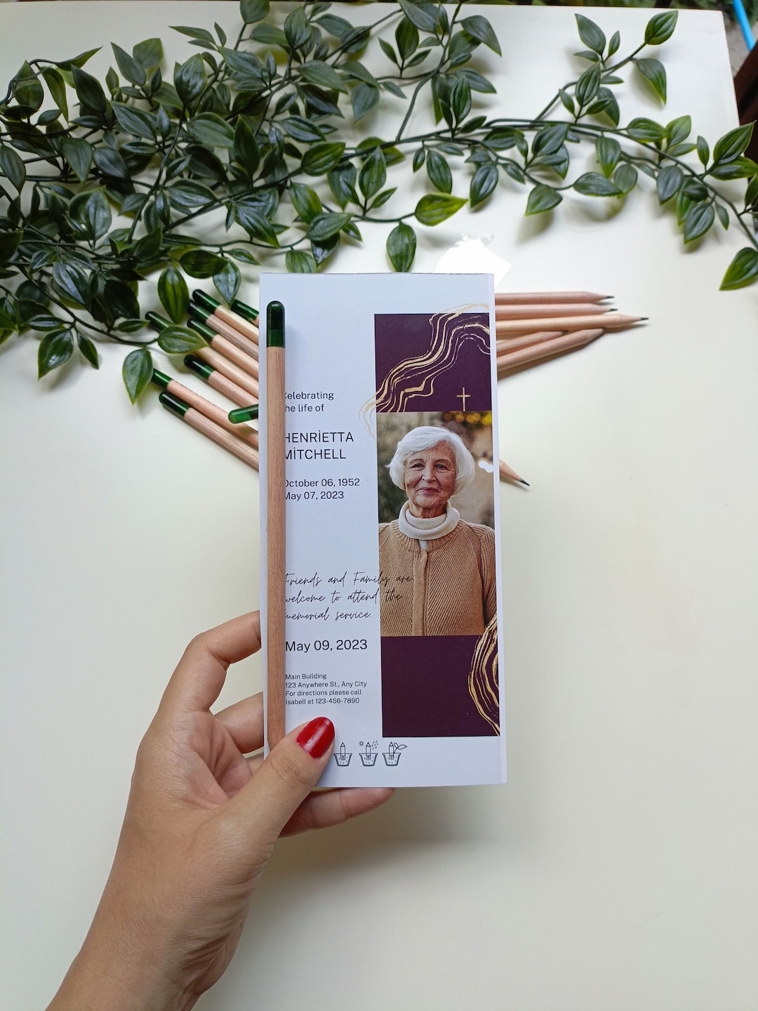 Funeral Keepsakes, Funeral Favor, Design for Funeral Ceremony, Memorial ...