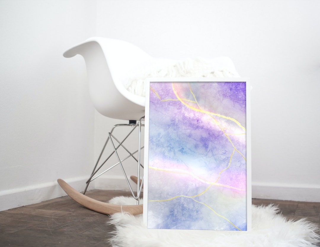 Purple Abstract Art Print - Etsy