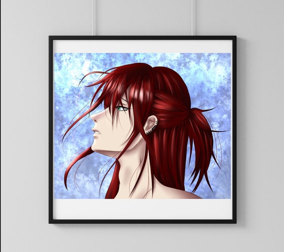 Anime Art Print Original Character | Etsy