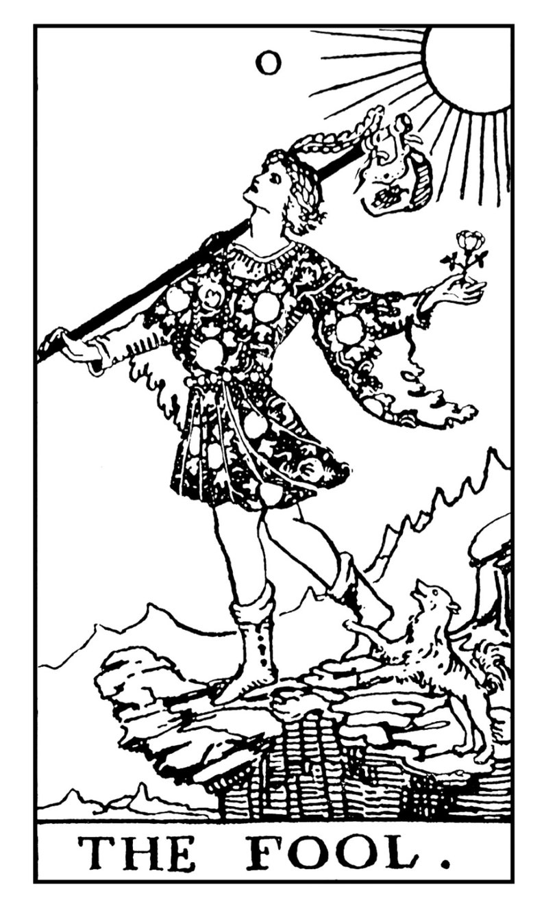 Printable Tarot Cards Black and White Rider Waite - Etsy