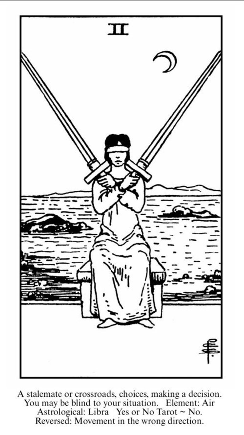 Printable Rider Waite Tarot Cards With Meanings (PDF) - Etsy