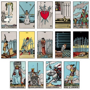 Tarot Group Images Major Arcana Cups Wands Pentacles Swords - Etsy