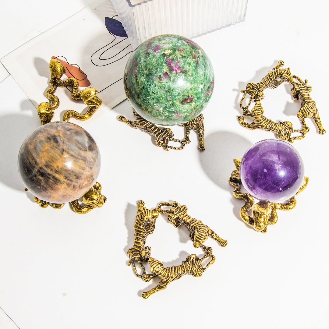 Wholesale Lot 4pcs Tiger/snake Spheres Holders Sphere Stands - Etsy